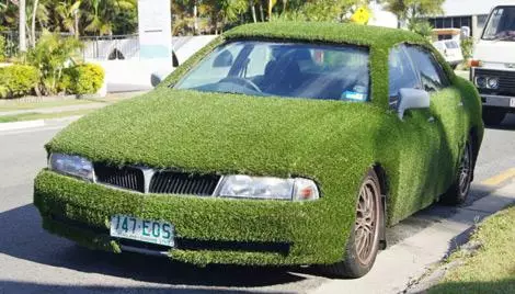 Australian covered the body of his car with a layer of herbs 101328_2