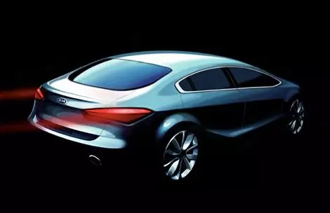 KIA has declassified the appearance of the new sedan Cerato 102607_2