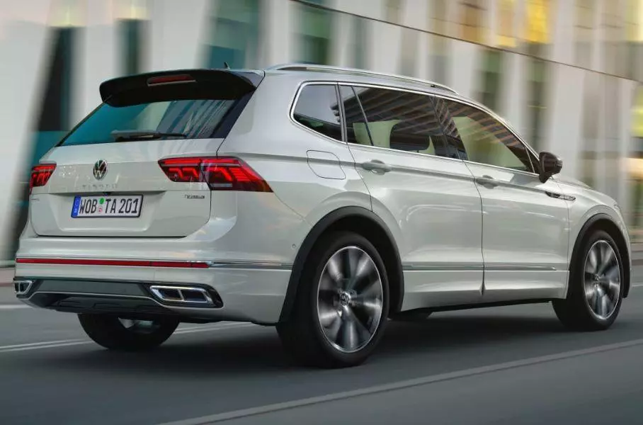 Sep Volkswagen Tiguan AllSpace ĝisdatigita ekstere kaj ene 10387_2