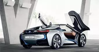 BMW hybrid sports car cut off roof