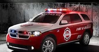 "Dodge" prepared a Durango SUV for police and firefighters