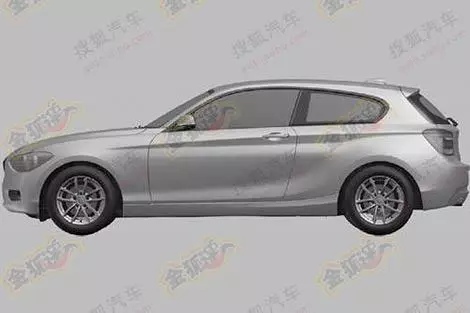 The first images of the new three-time BMW 1-Series appeared 106368_2