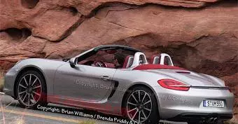 New Porsche Boxster S photographed without camouflage