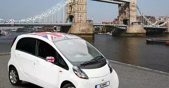 British offered to decorate the electric car Mitsubishi I-MIEV