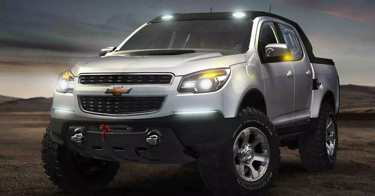 Chevrolet company showed the rally version of the Colorado pickup