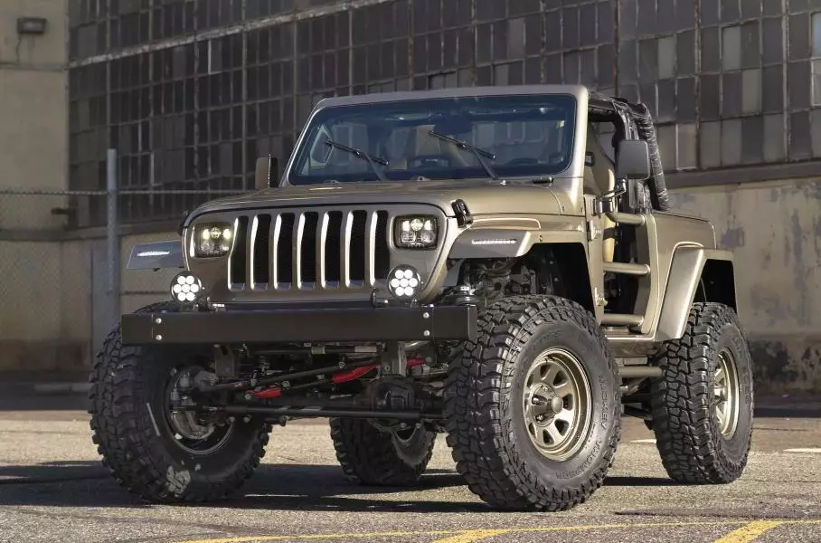 The new Jeep Wrangler stylized under the 1989 SUV 13972_1