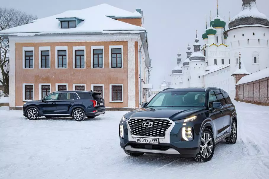 The first test of the 8-seater Hyundai Palisade 2269_12