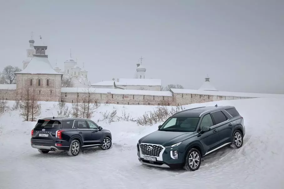 The first test of the 8-seater Hyundai Palisade 2269_2