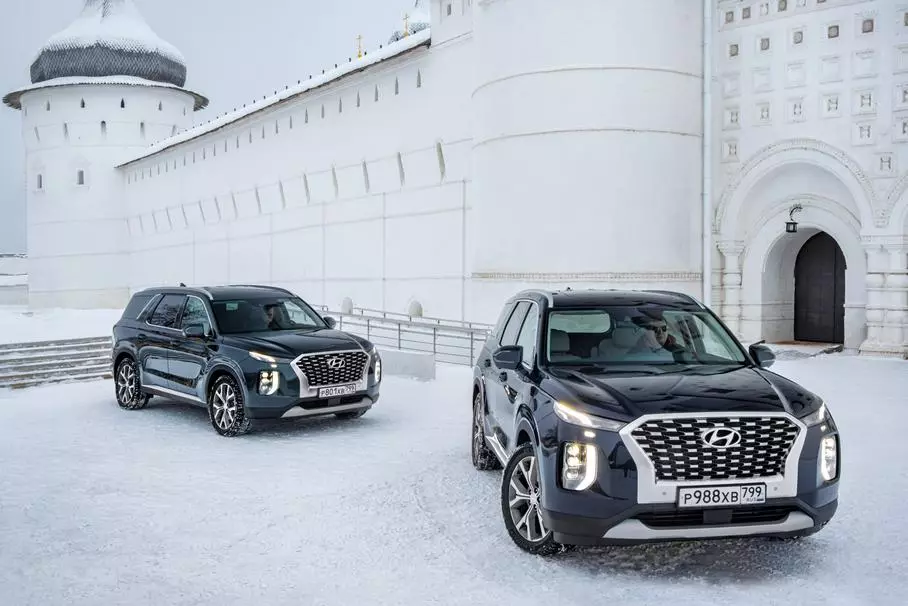 The first test of the 8-seater Hyundai Palisade 2269_3