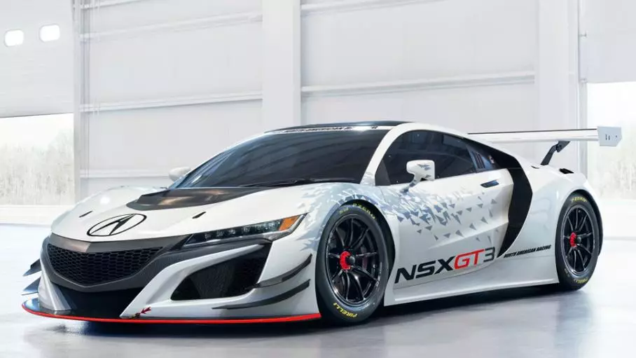 ការប្រណាំង Acura NSX បានដកហូតរោងចក្រថាមពលកូនកាត់