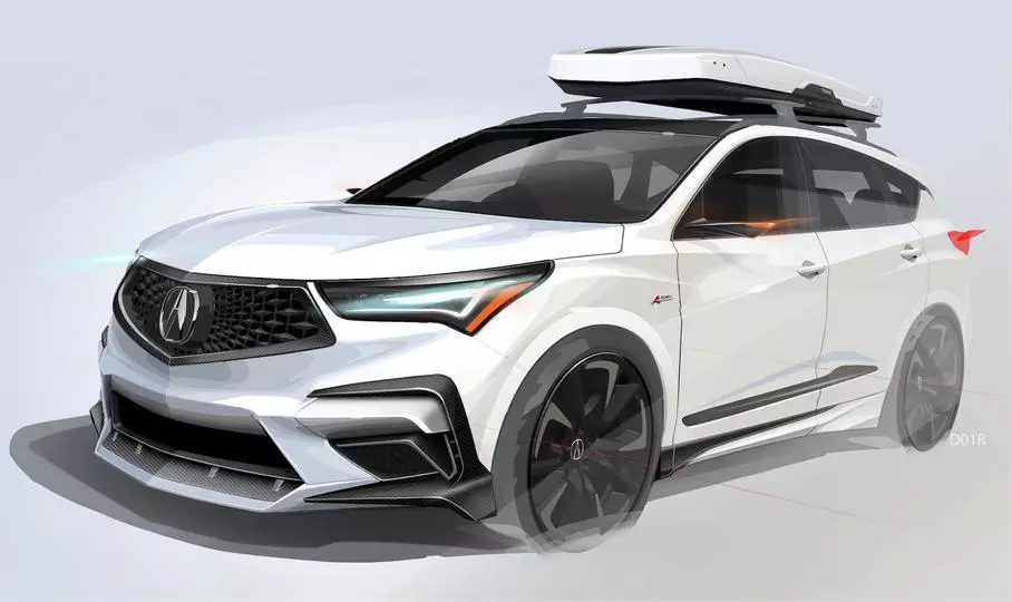 Acura papuoštas crossover rdx anglies didinti nuotaiką