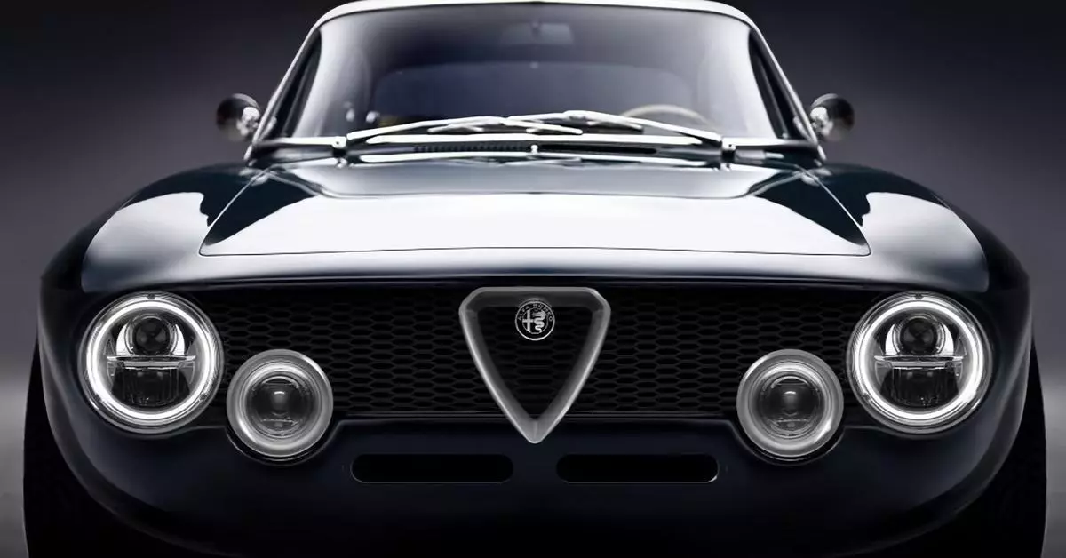 Classic Alfa Romeo Giulia ichashanduka kuita kabhoni 525-yakasimba supercar