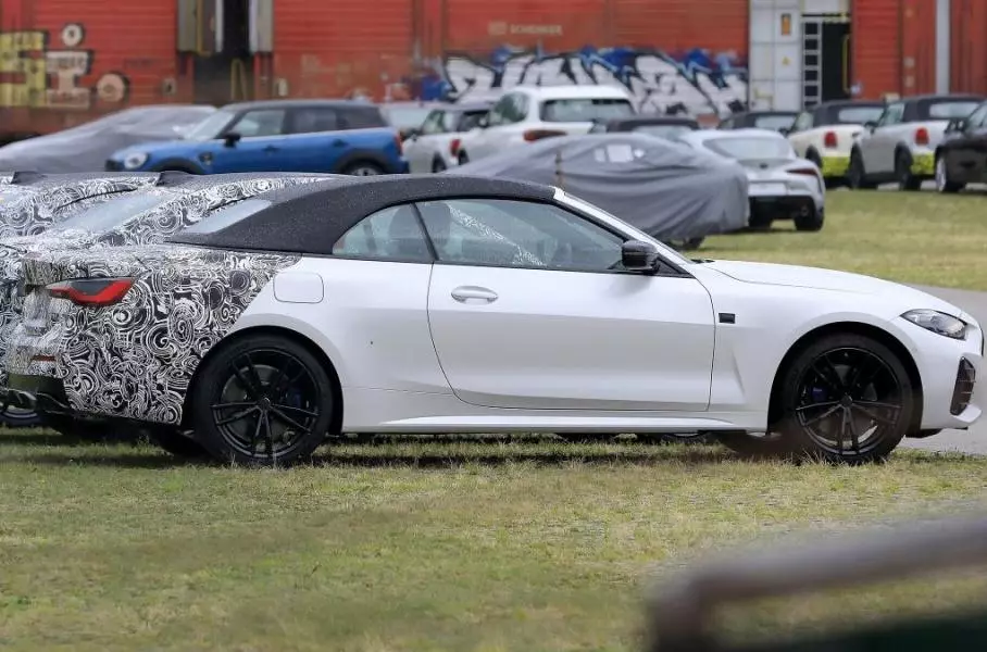 BMW 4-Series Cabriolet ilionyesha karibu bila camouflage. 26028_2