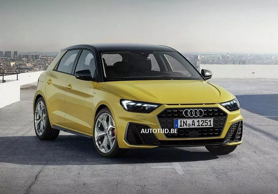 새로운 Audi A1의 외관은 비밀이되지 않았습니다. 2670_1