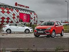 முன்மாதிரி விளையாட்டு படங்கள் Lada Vesta தோன்றினார் 29071_2