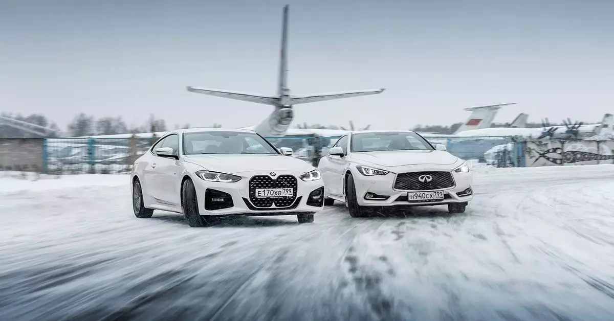 Akademski interes: Infiniti Q60 Izzivi BMW 4 Series