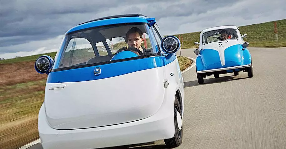 Imewasilishwa tena kwa BMW Isetta Microchar - Microlino Electrocar