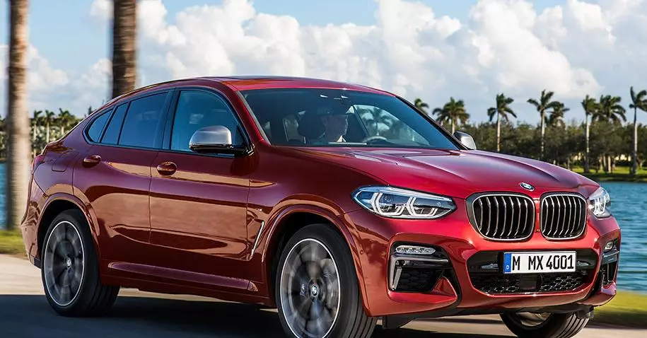 نوی BMW x4: اوه حوزې او دوه "تور شوي" نسخې