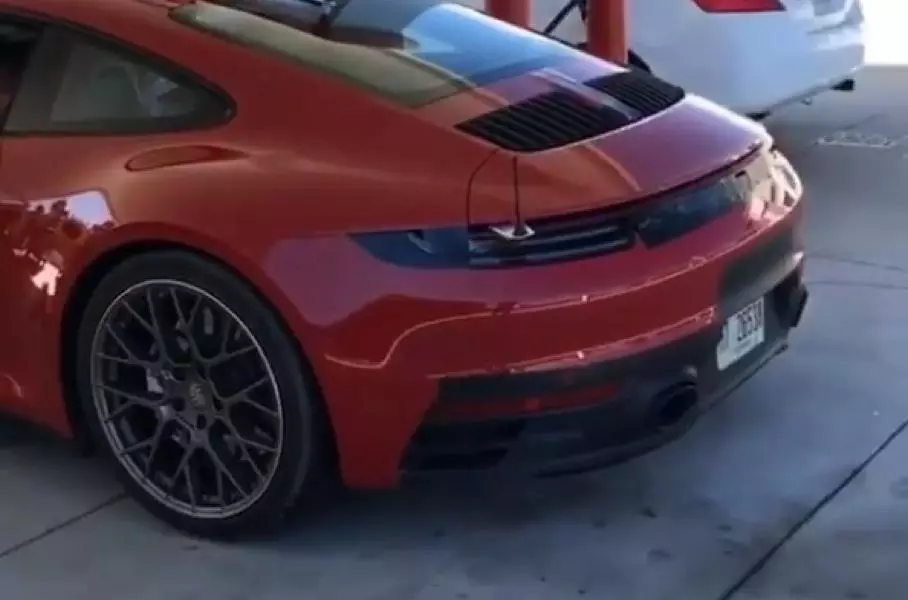 Neuer Porsche 911 Schuss auf Video