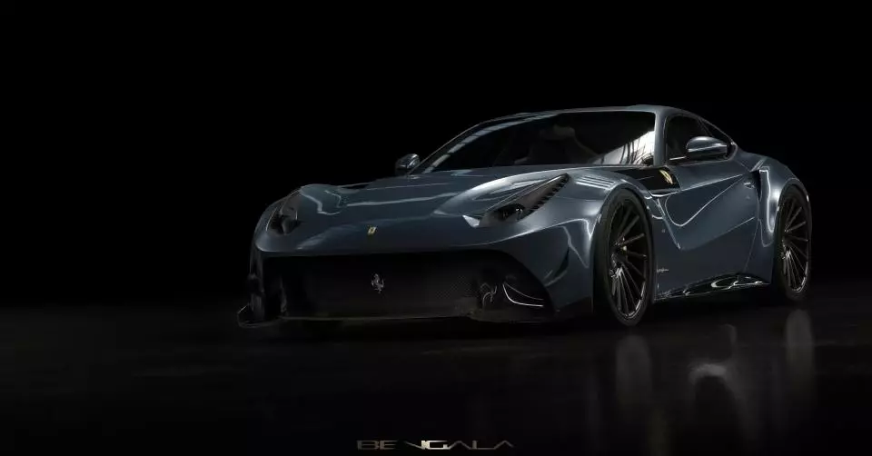 Ma-Spaniards a tla redolwari ea Ferrari F12 ka har'a khabone "Cavalry"