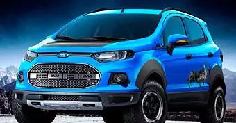 I-Ford yakhiwe kwi-ecosport eyakhiwe kwi-pickup f-150 isitayile se-raptor