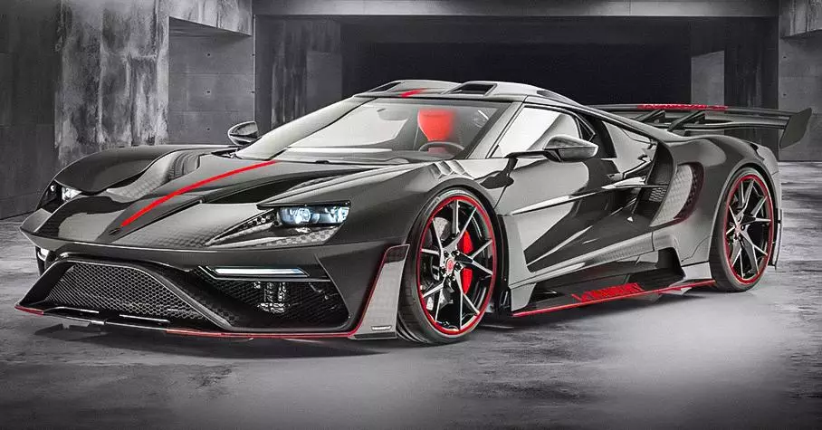 Mansory нь нүүрстөрөгчийн биетэй 710-бат бэхэлсэн ford gt-ийг танилцуулав