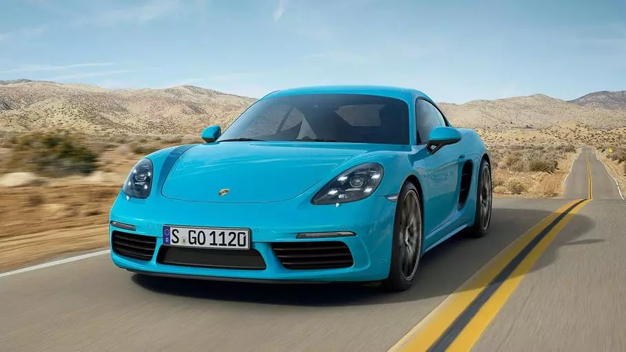 Porsche Cayman yuxarı 