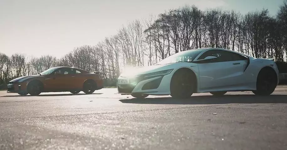 Honda NSX i Nissan GT-R u usporedbi u utrci