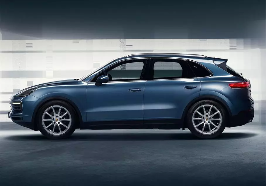 ახალი Porsche Cayenne: ახალი შასი, Swivel უკანა ბორბლები და შეხება ღილაკები 57894_7