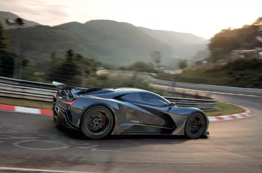 Perusahaan sing ora dingerteni nuduhake Hypercar listrik kanthi dinamika edan 61907_1