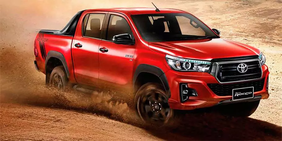 Pickup Toyota Hilux ທີ່ເຮັດດ້ວຍຄ້າຍຄືກັບ 