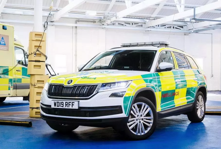 Els crossovers de Skoda Kodiaq es van tornar a ambulància 71181_1