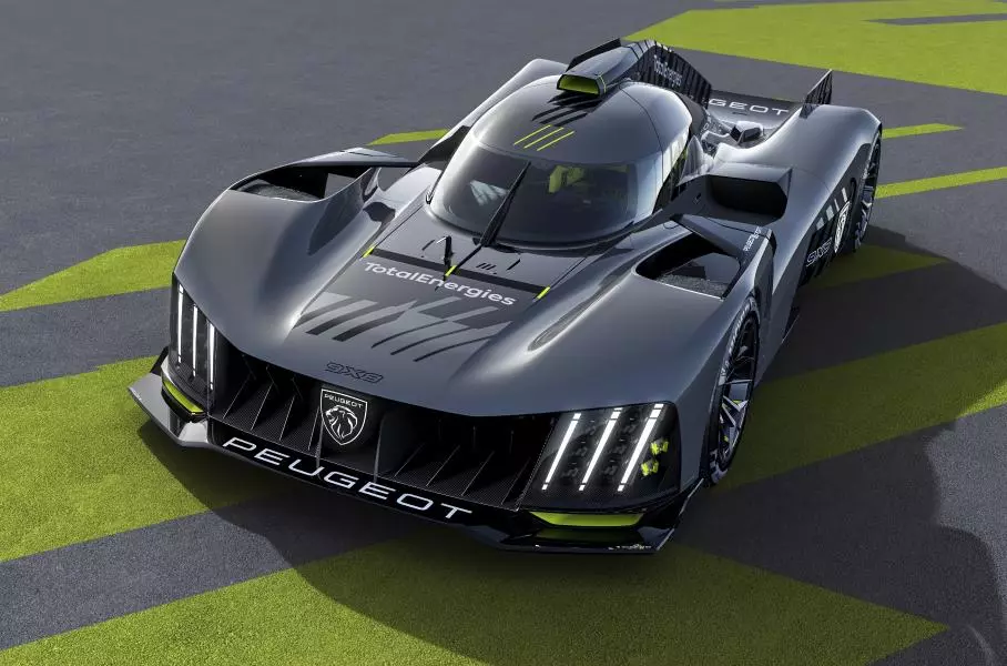 Peugeot showed a hypercar for "le-mana" without anti-carve