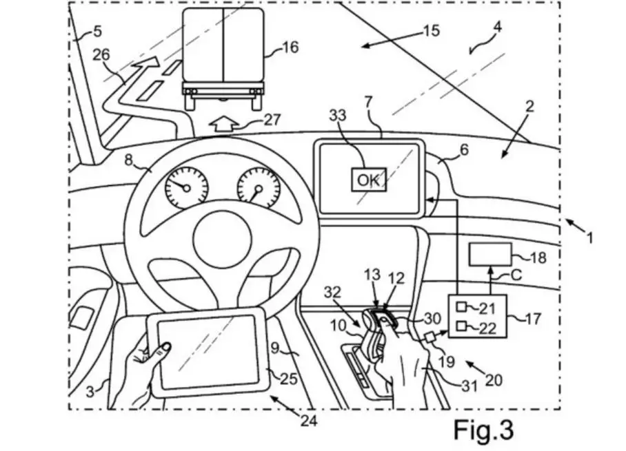 VW patented autopilot touch panel 75366_4