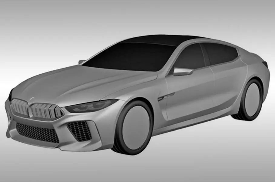 De earste ôfbyldings fan 'e BMW M8 Gran Coupe ferskynde 85034_1